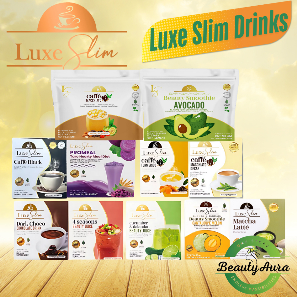 LUXE Slim Juice Coffee (4 Seasons, Cucumber, Macchiato, Cantaloupe ...