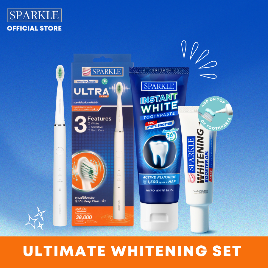 SPARKLE Ultimate Whitening Set (Ultra Active, Booster Gel and Instant ...