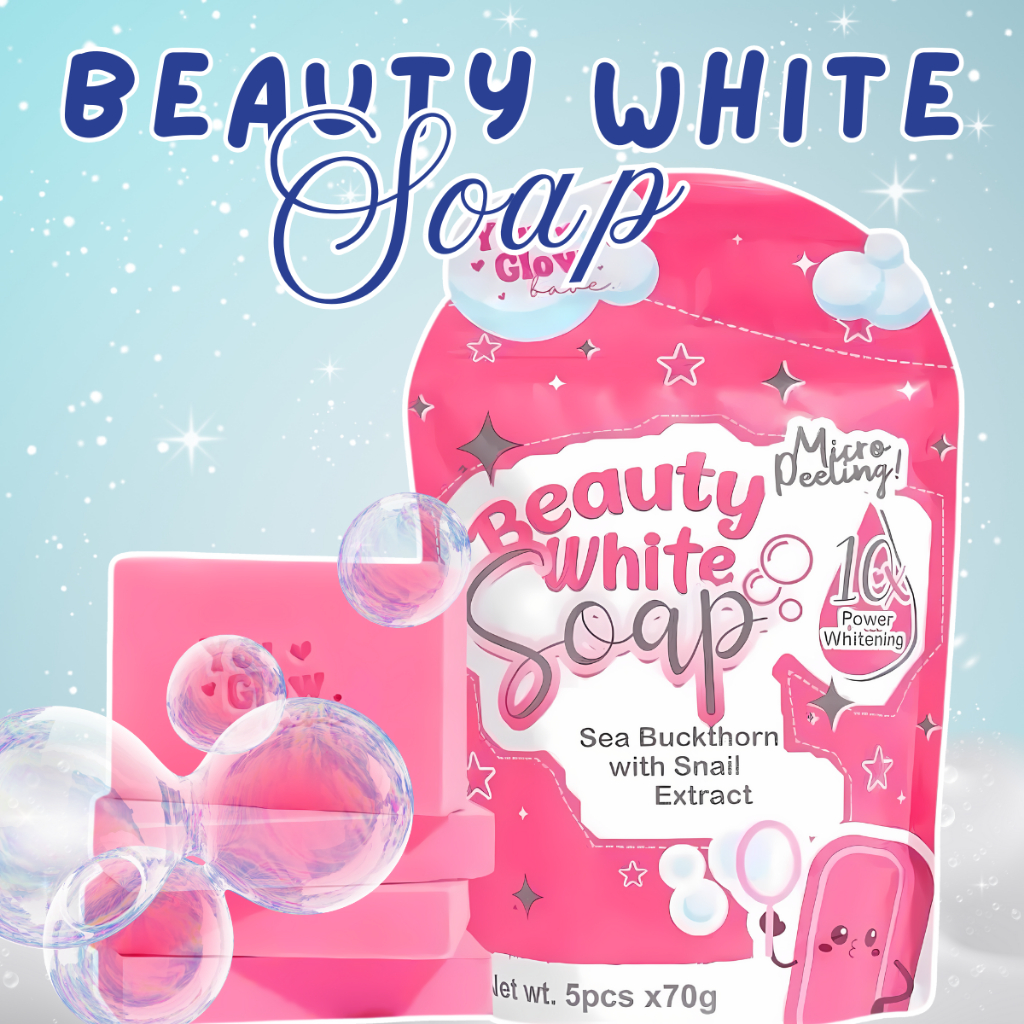 Beauty White Soap 5 bars x70-Body Bath Whitening Snail Extract for ...