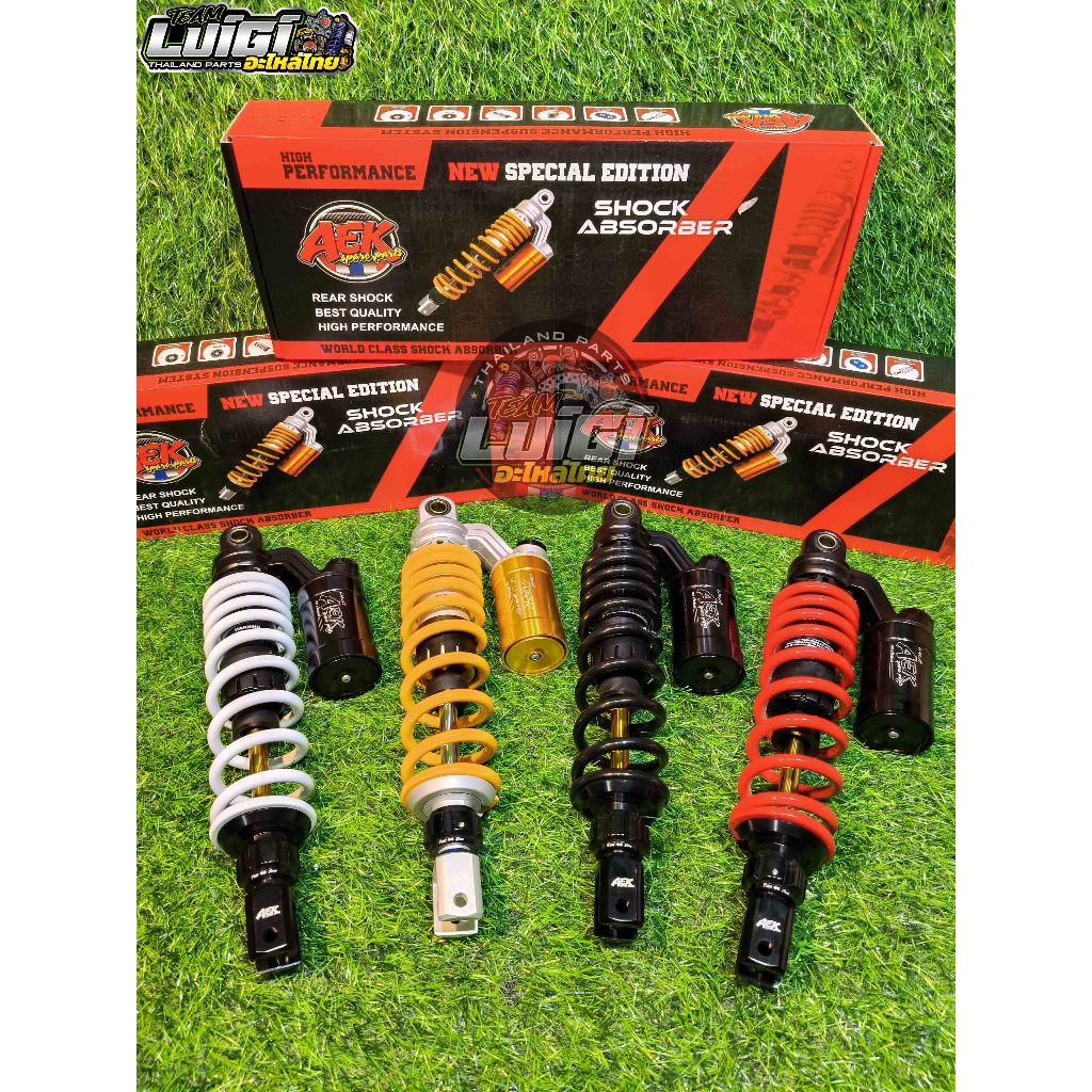 AEK REAR SHOCK ABSORBER ADJUSTABLE CLICK / BEAT / SPORTY / MIO I 125 / M3 / FINO / SYM / RUSI ...