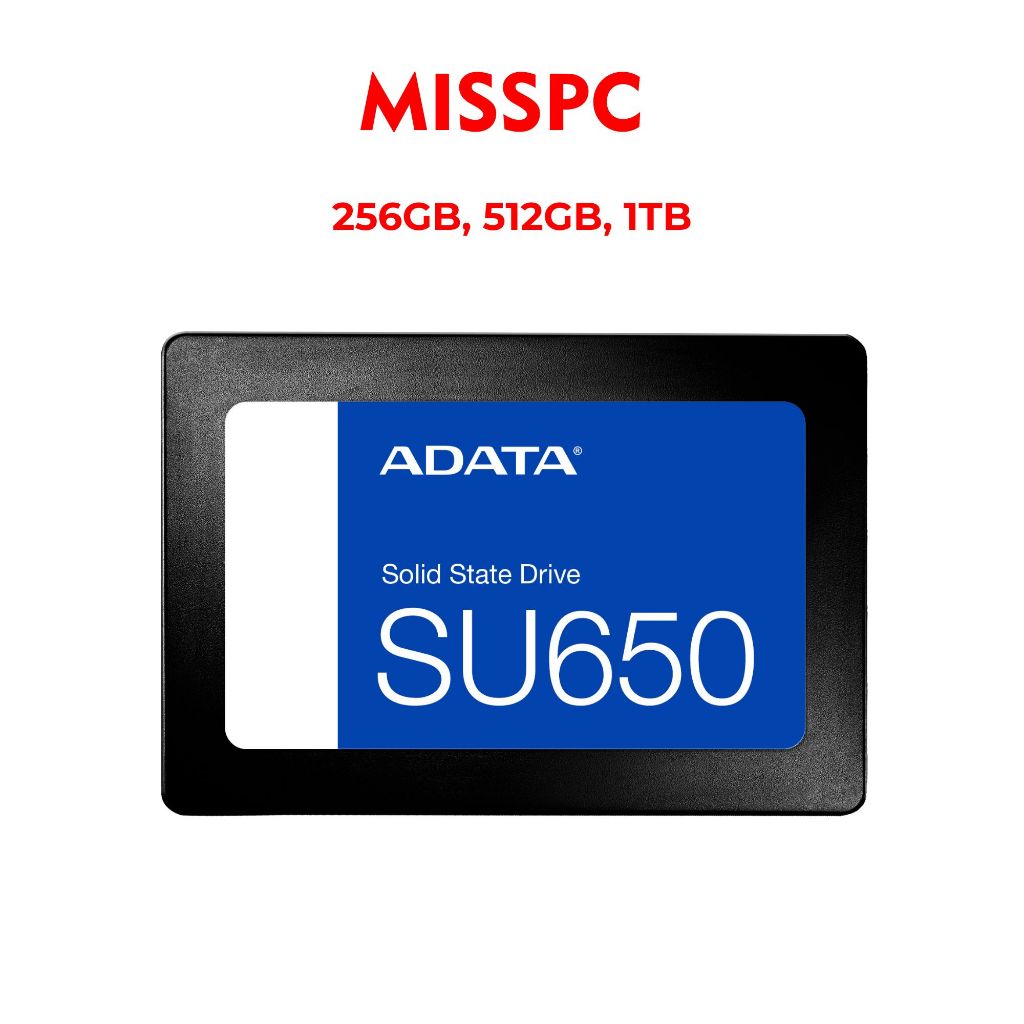 Adata SU650 SATA 2.5" SSD 256GB, 512GB, 1TB Solid Sata Drive | Shopee ...