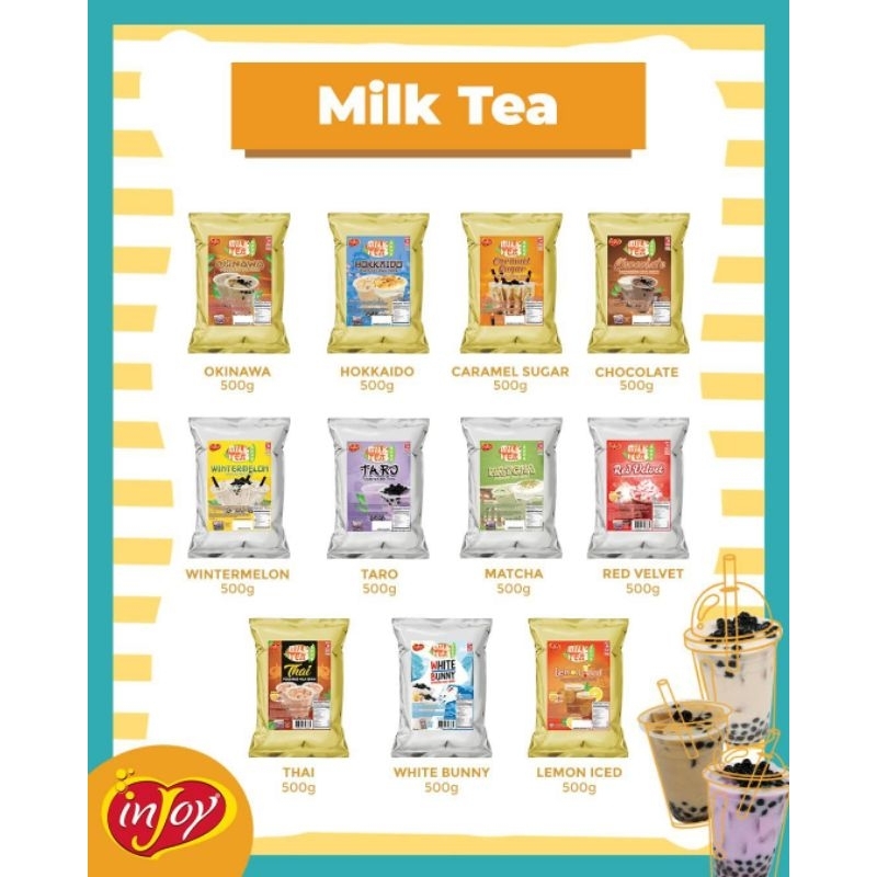Injoy Milk Tea (500g) | Shopee Philippines