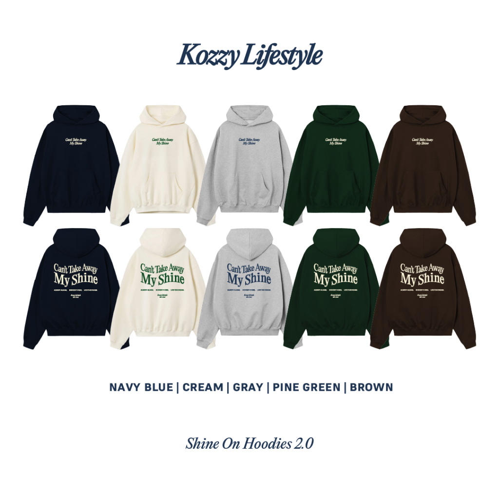 Kozzy Lifestyle "Shine On" Oversized Hoodies | Shopee Philippines
