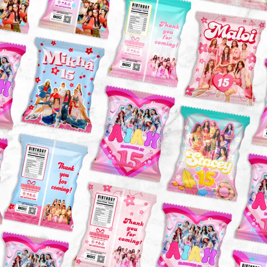 20pcs Bini Theme Loot Bags Candy Bags Treat Bags Chip Bags for Birthday ...