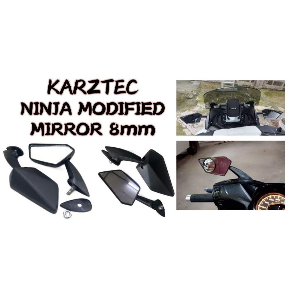 Motorcycle Thai Side Mirror Ninja - Universal - 8mm | Shopee Philippines