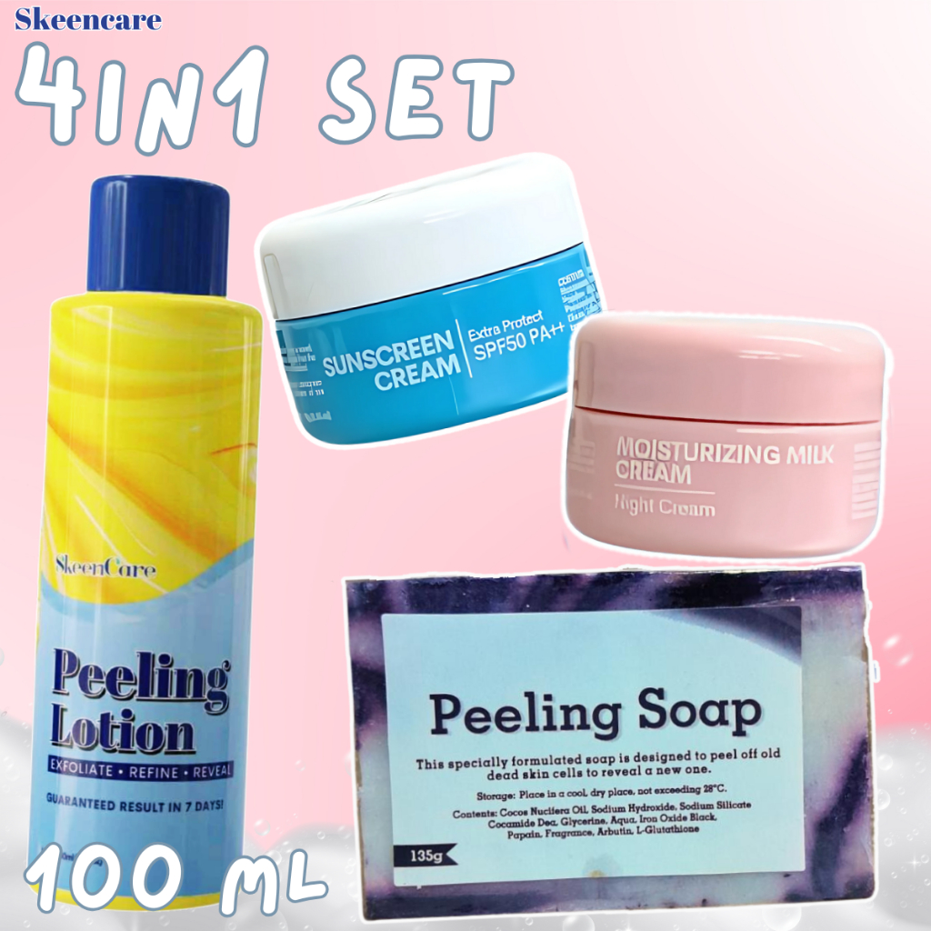 Quadra SET SkeenCare Peeling Lotion 100ml, Sunblock Cream 10g ...