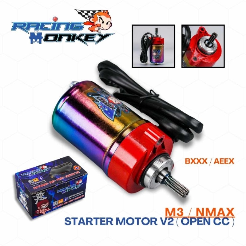 Racing monkey open Cc Starter Motor Same Yamaha Mio I 125 / M3 / Soul I ...