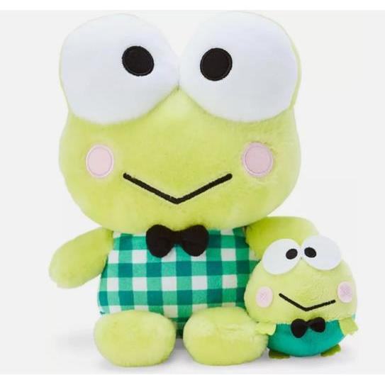 Original Sanrio Keroppi Kero Kero Big Eye Frog with small frog plush ...