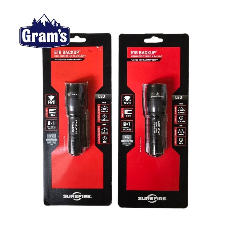 Surefire E1B Backup Maxvision 5/400 Lumen Flashlight | Shopee Philippines