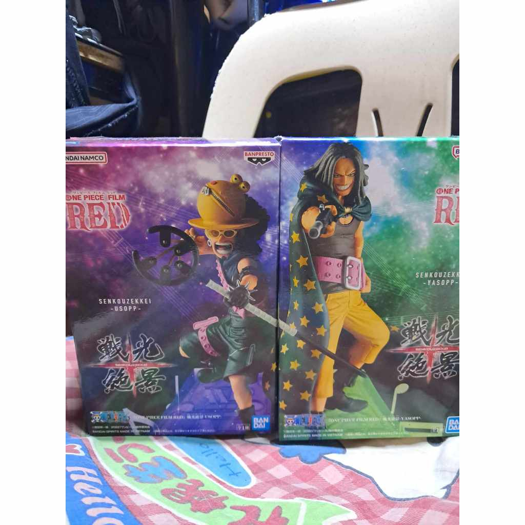 (AUTHENTIC) Usopp AND Yasopp One Piece Senkozekkei Statue | Shopee ...