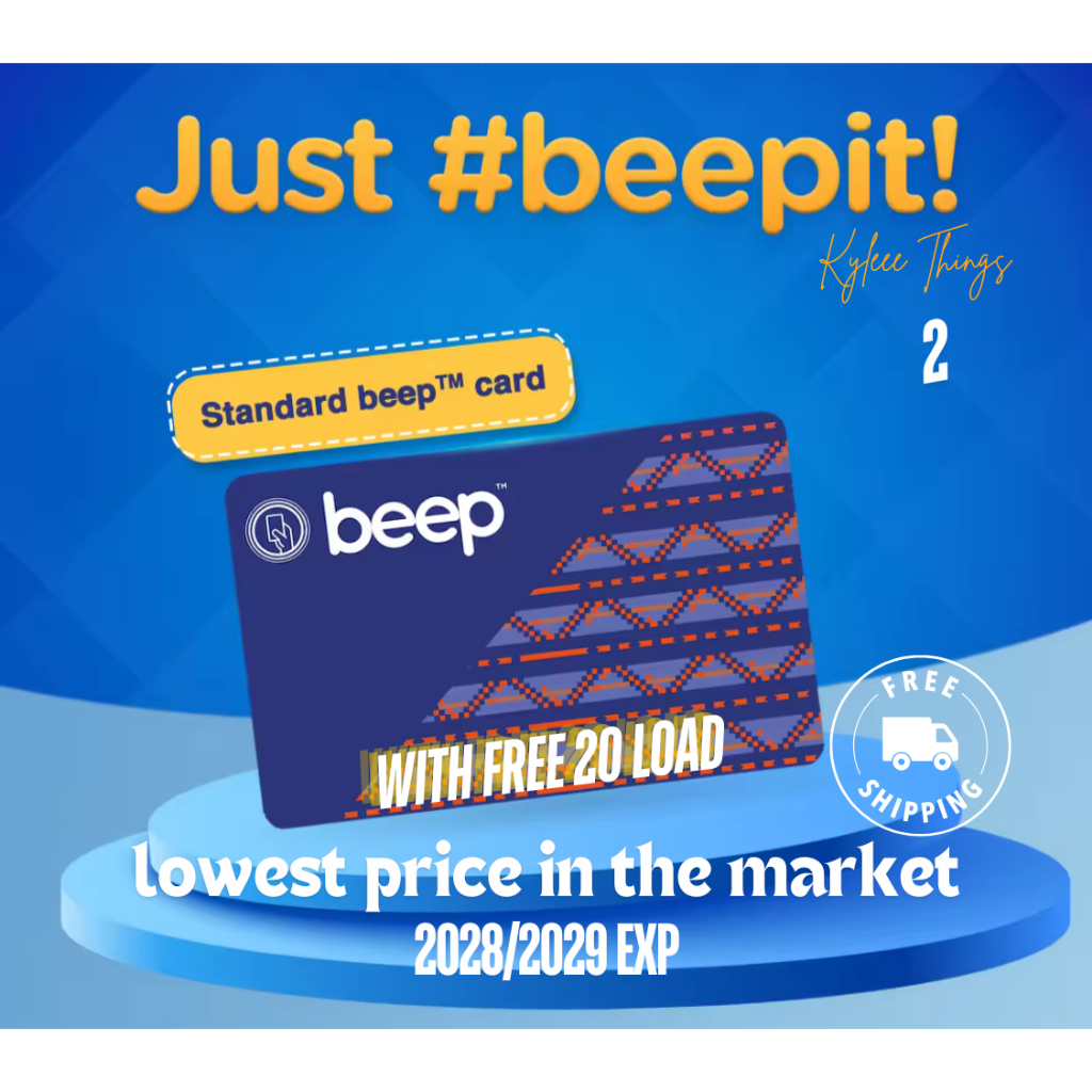 Beep™ Card for LRT-1, LRT-2, MRT-3, P2P Buses and Modernized Jeepneys ...