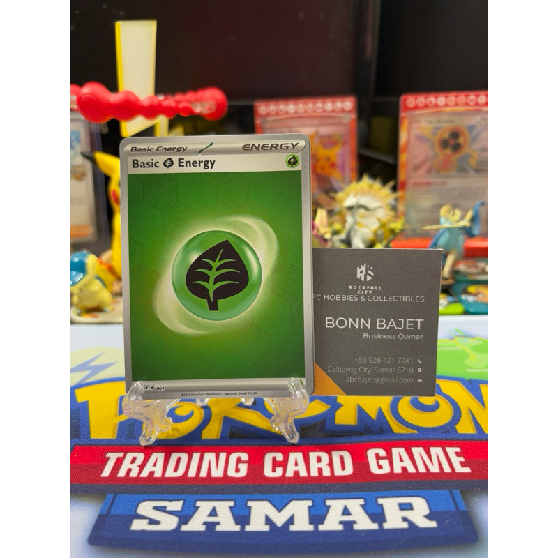 Pokemon TCG - BASIC GRASS ENERGY SVE001 Reverse Holo - Shrouded Fable ...
