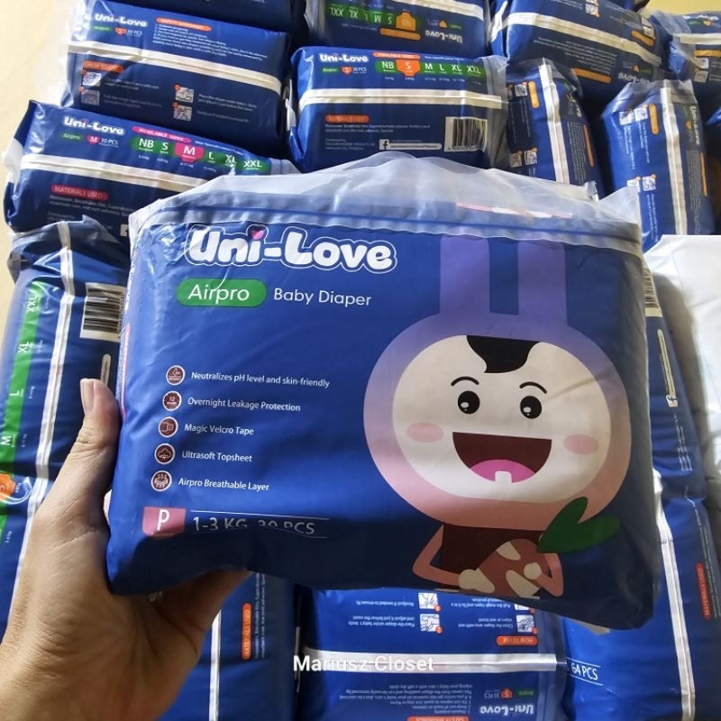 UNILOVE AIRPRO DIAPER PREMATURE | Shopee Philippines