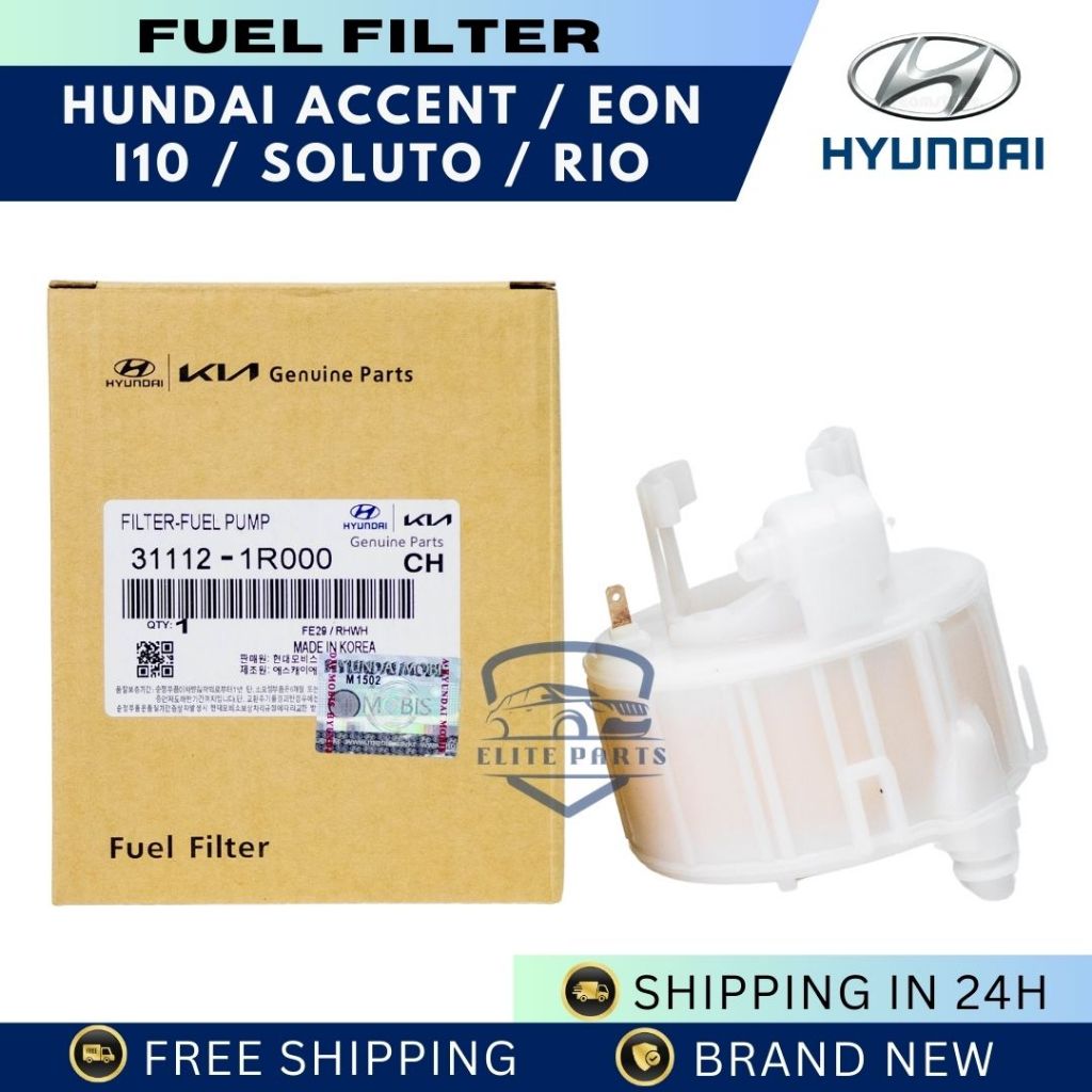 FUEL FILTER for HYUNDAI ACCENT / EON / I10 / SOLUTO / RIO / 31112-1R000 ...