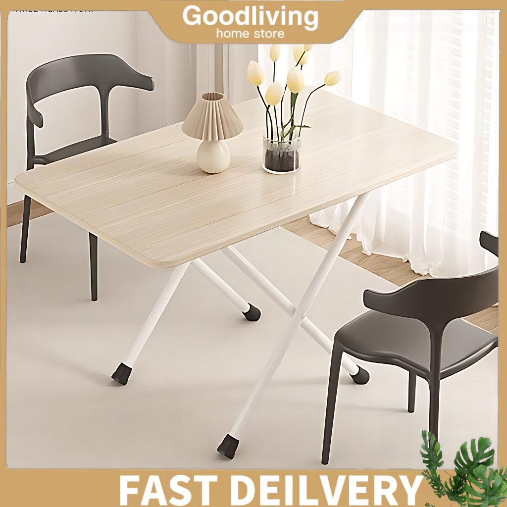 ⚽COD⚽4 Seats Portable Folding Dining Table Multi Purpose Study Desk ...