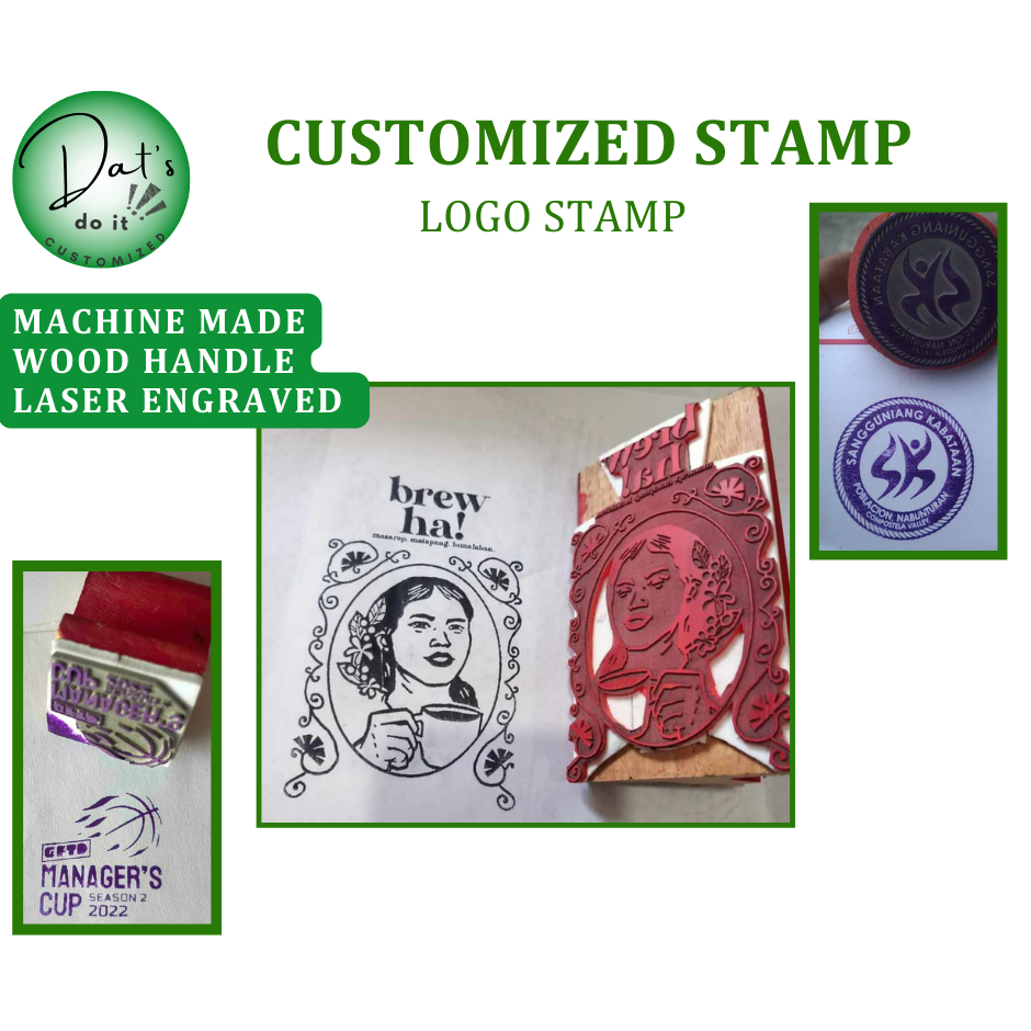 Customized Stamp/ Rubber stamp LOGO | Shopee Philippines