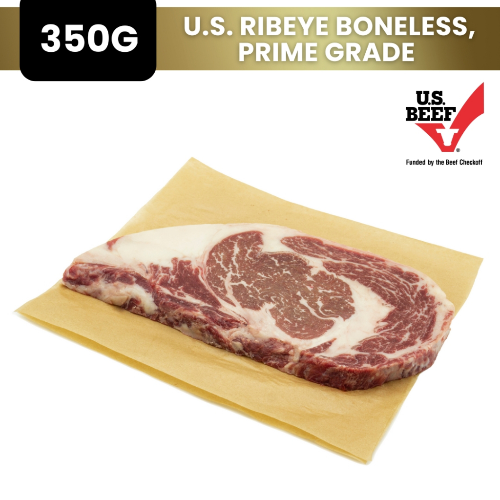 U.S. RIBEYE BONELESS, PRIME GRADE || 350g | Shopee Philippines
