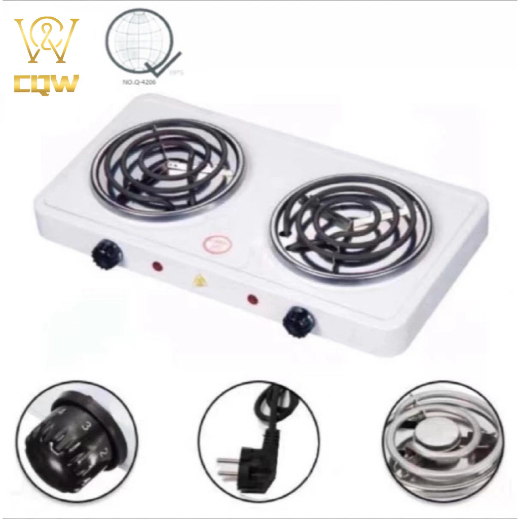KIMH Double Burner Hot Plate Electric Cooking Stove 2000W | Shopee ...