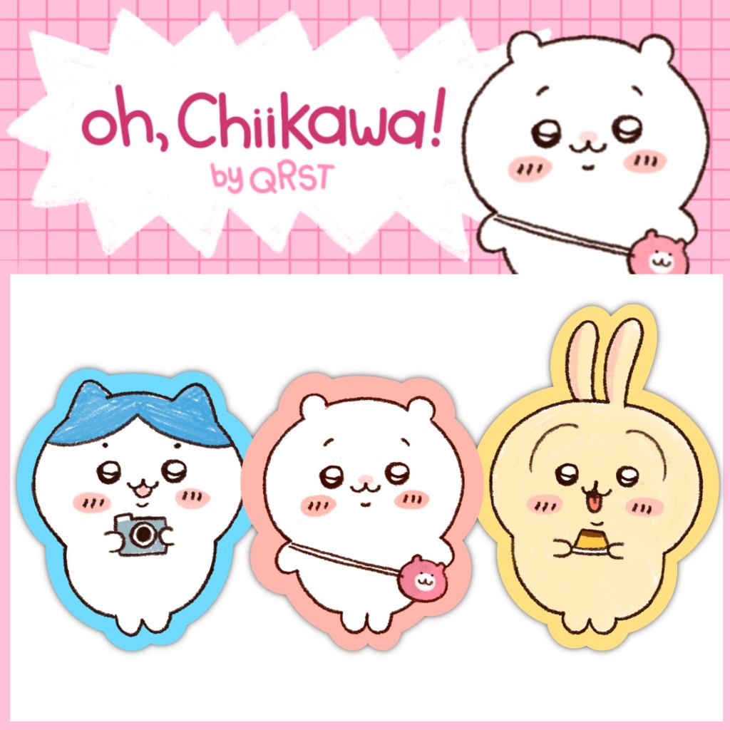 Chiikawa Waterproof Stickers • Cute Anime Fan Art for Laptop Tumbler ...