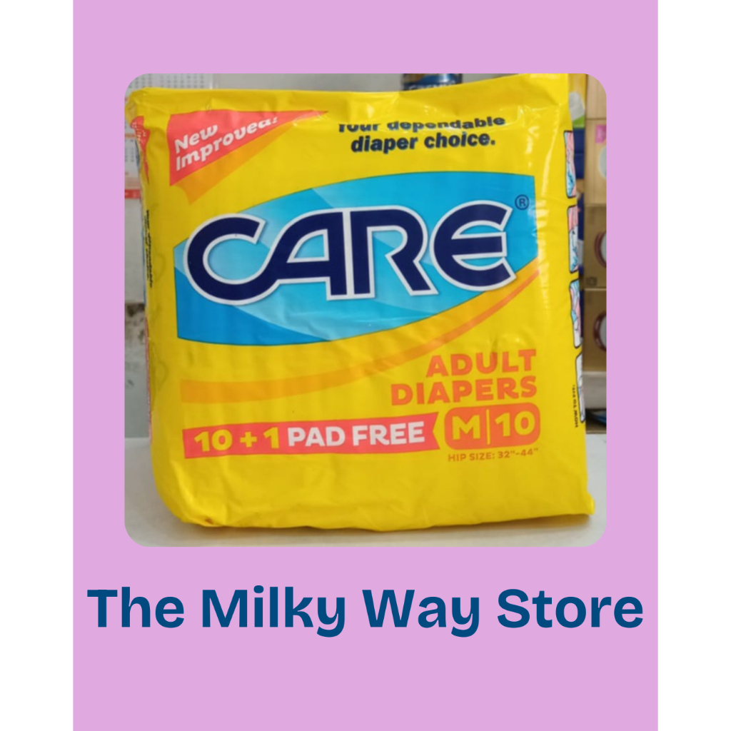 CARE ADULT DIAPER MEDIUM 10 PCS | Shopee Philippines