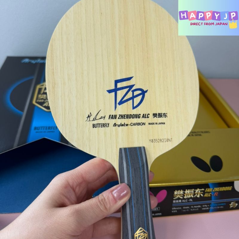 Butterfly Table Tennis Racket Fan Zhen Dong ALC-FL Attack Shake Blade ...