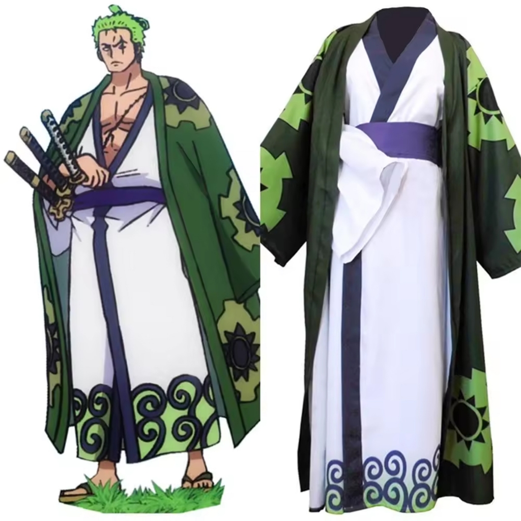 Treasure Pirates Cos Suit Country Cos Zoro Shiro Bathrobe Kimono ...