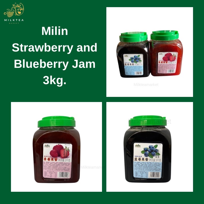 Milin Strawberry and Blueberry Jam 3kg. | Shopee Philippines