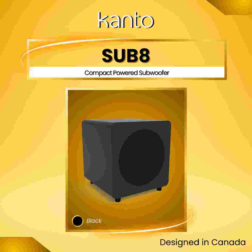 Kanto SUB8 Compact powered subwoofer (black) | Shopee Philippines