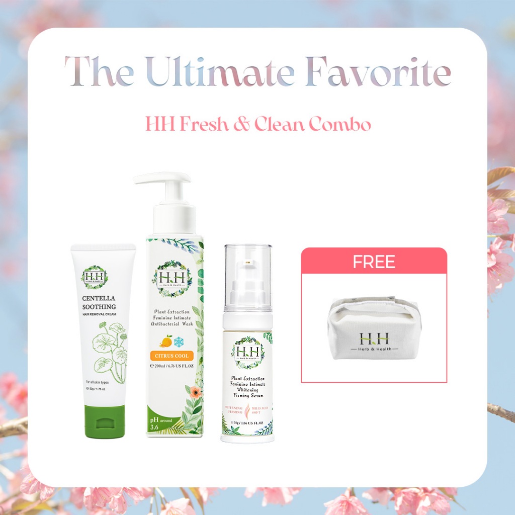 HH Antibacterial Feminine Wash(200ml)+Hair Removal Cream(50g)+Whitening ...
