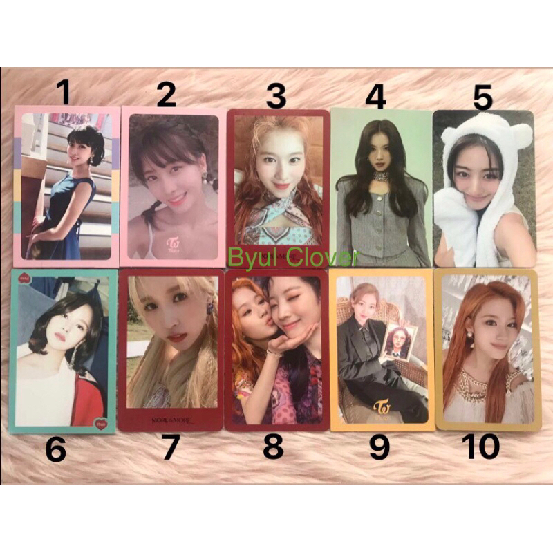 Twice Sana Mina Momo Jihyo Dahyun what is love more and more ewo album photocard official onhand ...