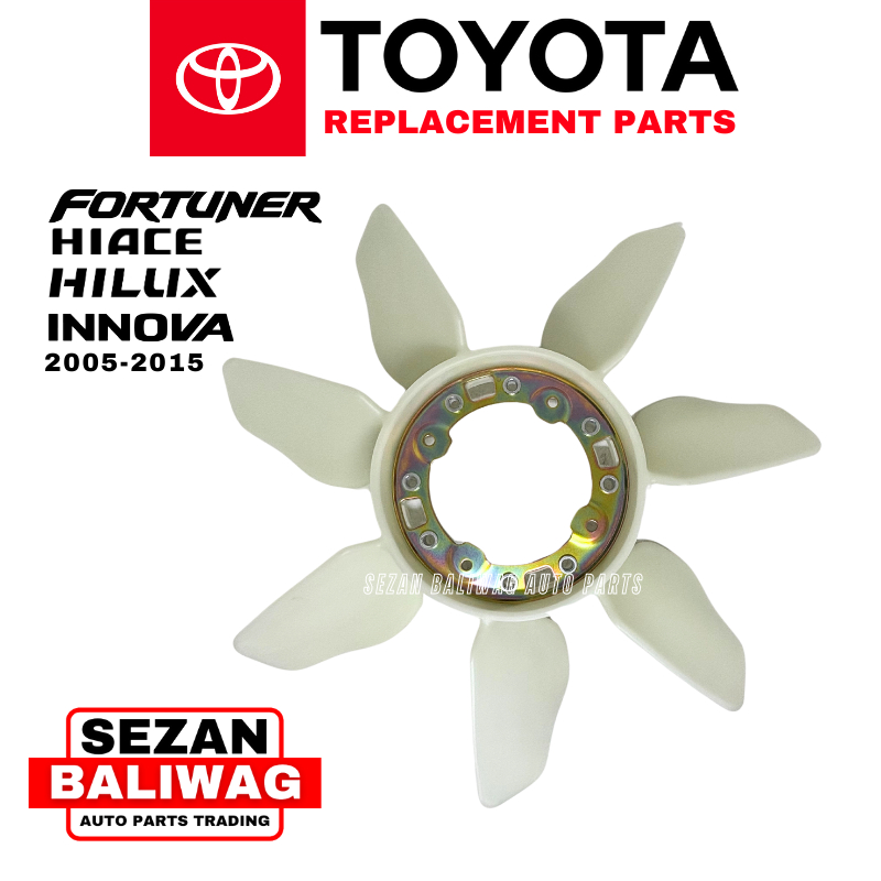 RADIATOR FAN BLADE TOYOTA FORTUNER INNOVA HIACE 1KD 2KD HILUX 2L HILUX ...
