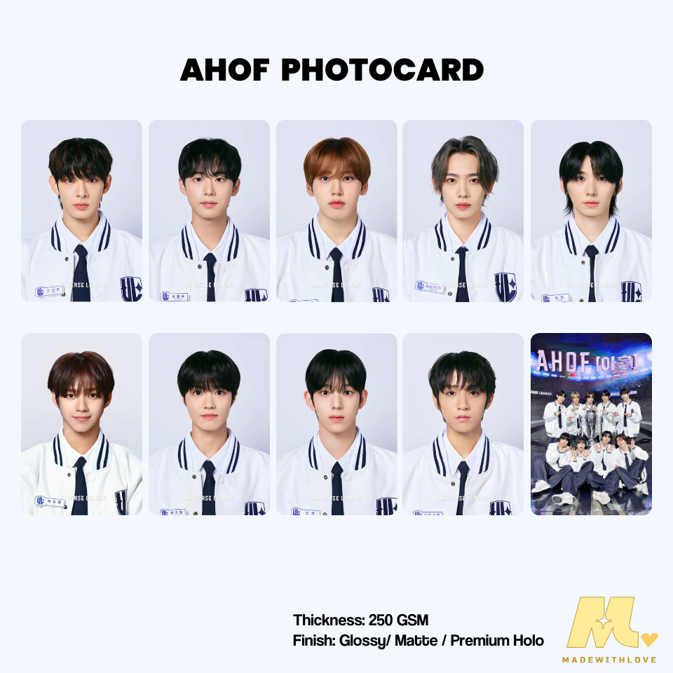 AHOF Photocard Glossy, Matte, Holo | Shopee Philippines