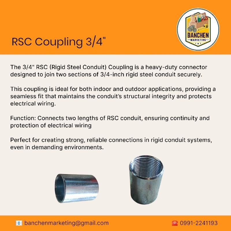 RSC Coupling 3/4" (electrical use) | Shopee Philippines
