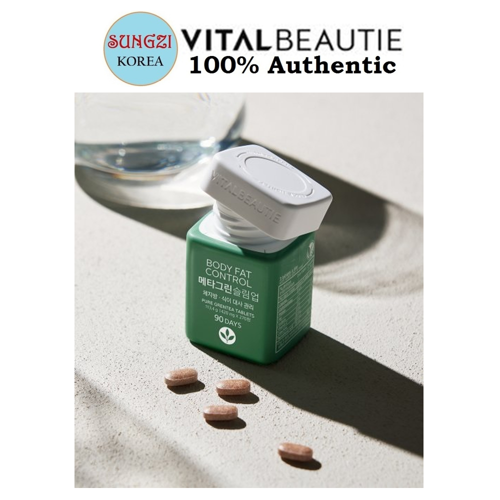 VITAL BEAUTIE Body Fat Control Pure Green Tea Tablets 90 Days (270 ...