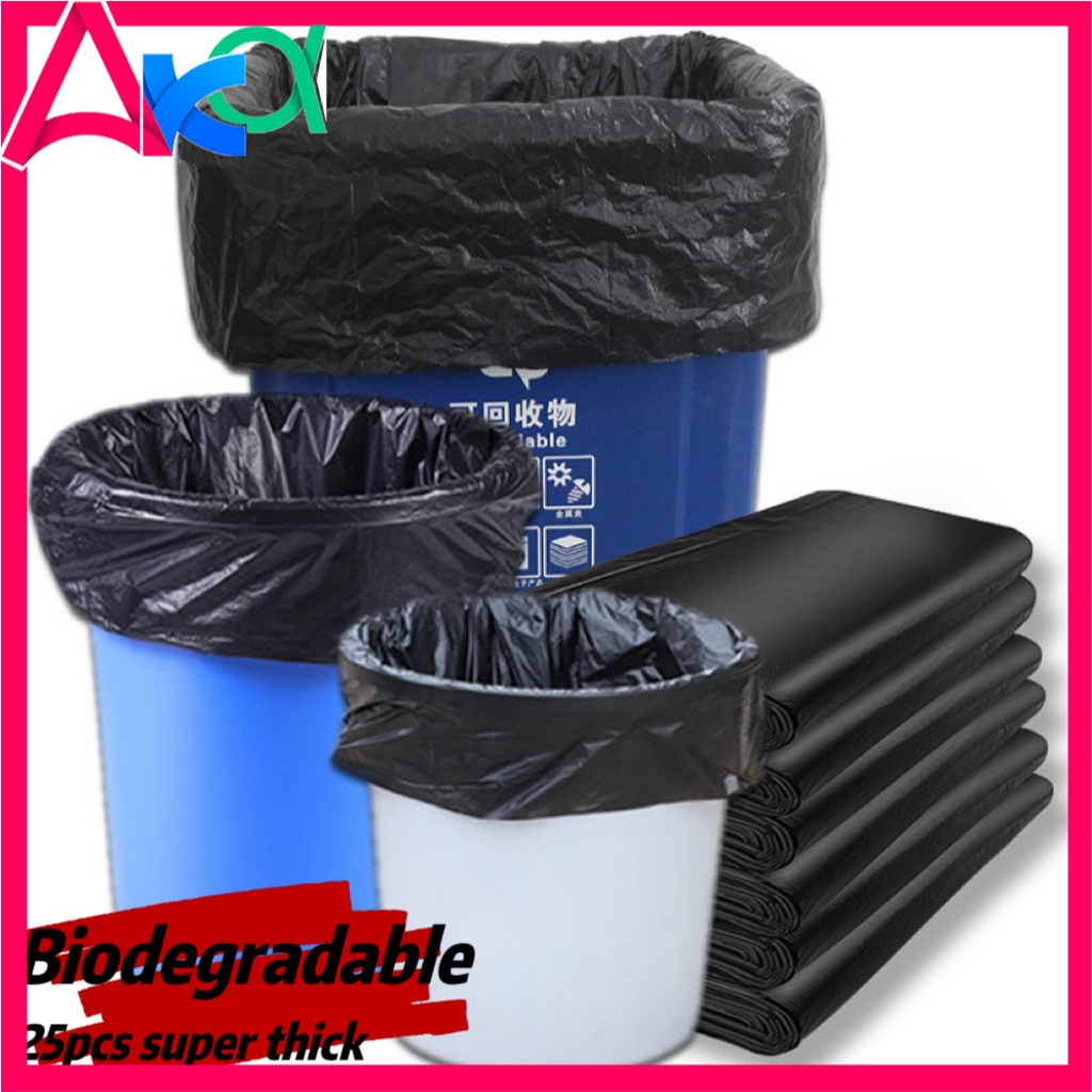 Heavy duty garbage bag xxl biodegradable trash bag makapal kitchen ...