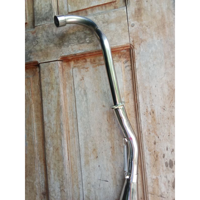 Stainless Chickenpipe For Smash 125 with Apido Emblem | Shopee Philippines