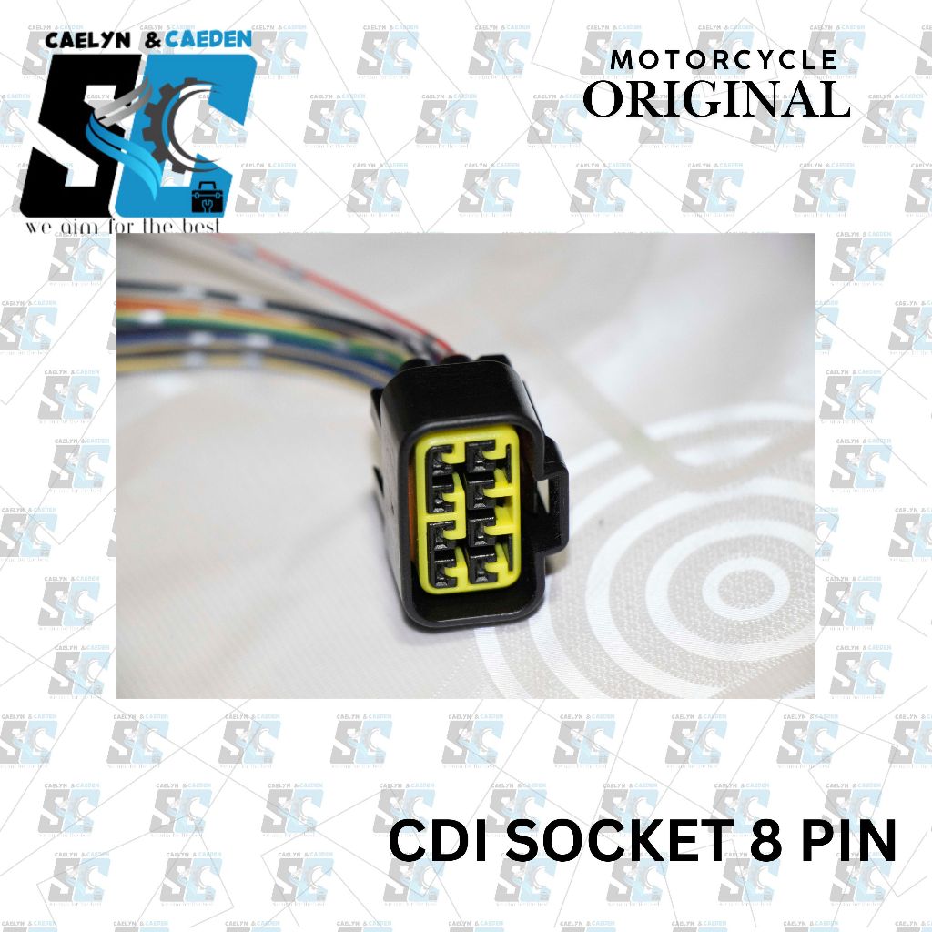 CDI Socket 8 Pins for Barako I & II and Mio Soulty Quality Wire ...