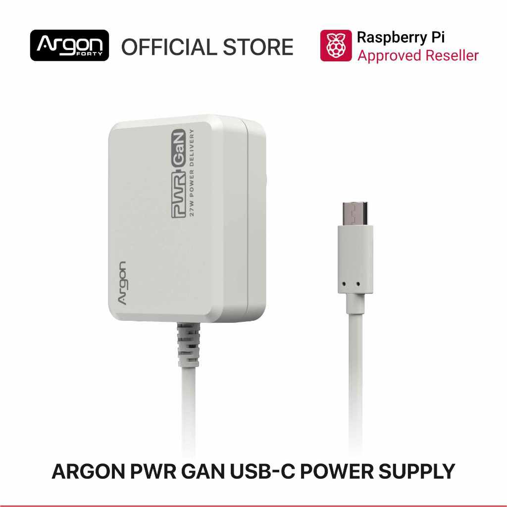 Argon40 GaN Power Supply 27W PD for Raspberry Pi 5 | Shopee Philippines