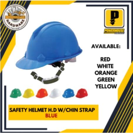 POWERHOUSE ABS Plastic Safety Helmet Heavy Duty with Chin Strap SOLD ...