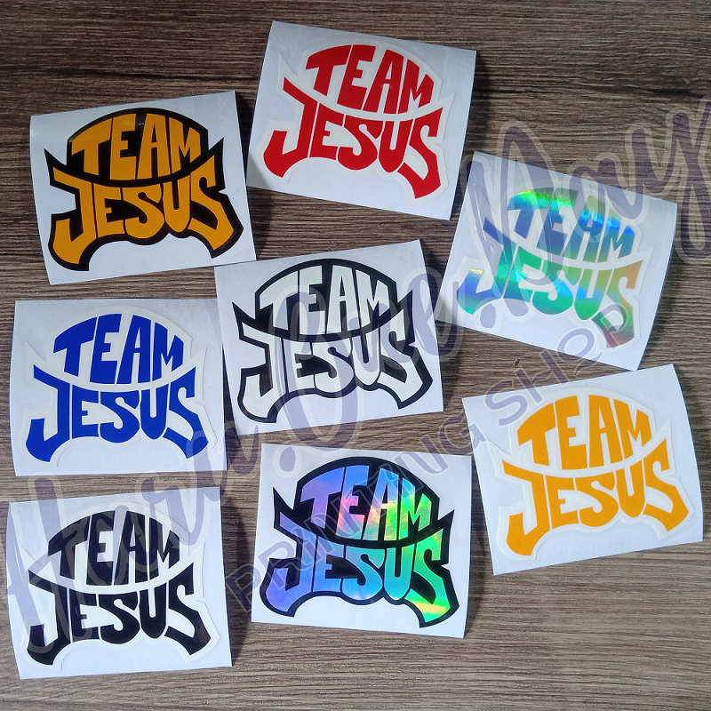 TEAM JESUS DECAL STICKER WATERPROOF | Shopee Philippines