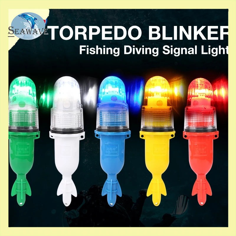Fishing Light LED Underwater Diving Signal Light Waterproof Torpedo ...
