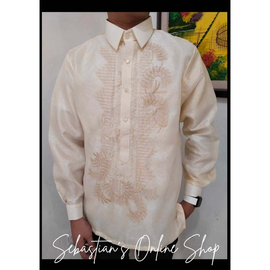 MODERN PLAIN BARONG TAGALOG (RANDOM BURDA) | Shopee Philippines