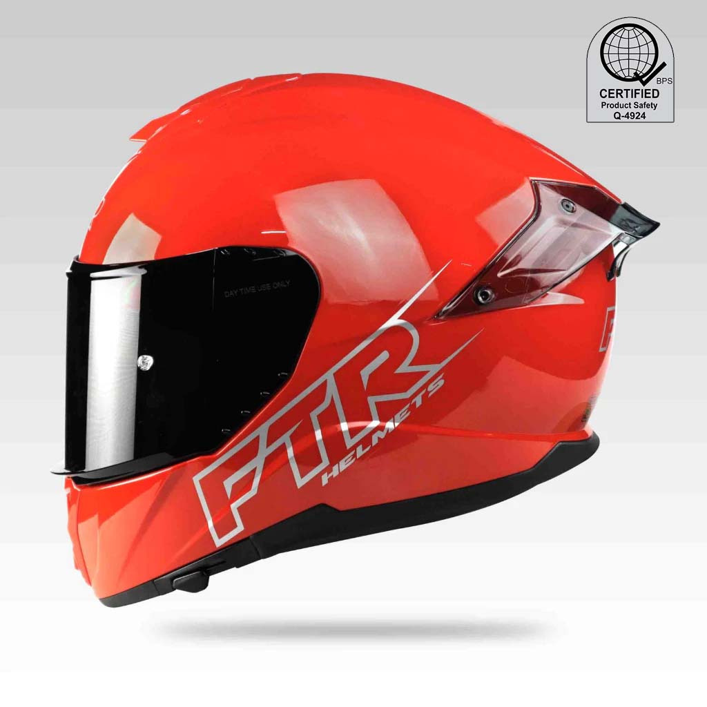 FTR Helmets XR2 Pro - Glossy Red Full Face Dual Visor Helmet | Shopee ...
