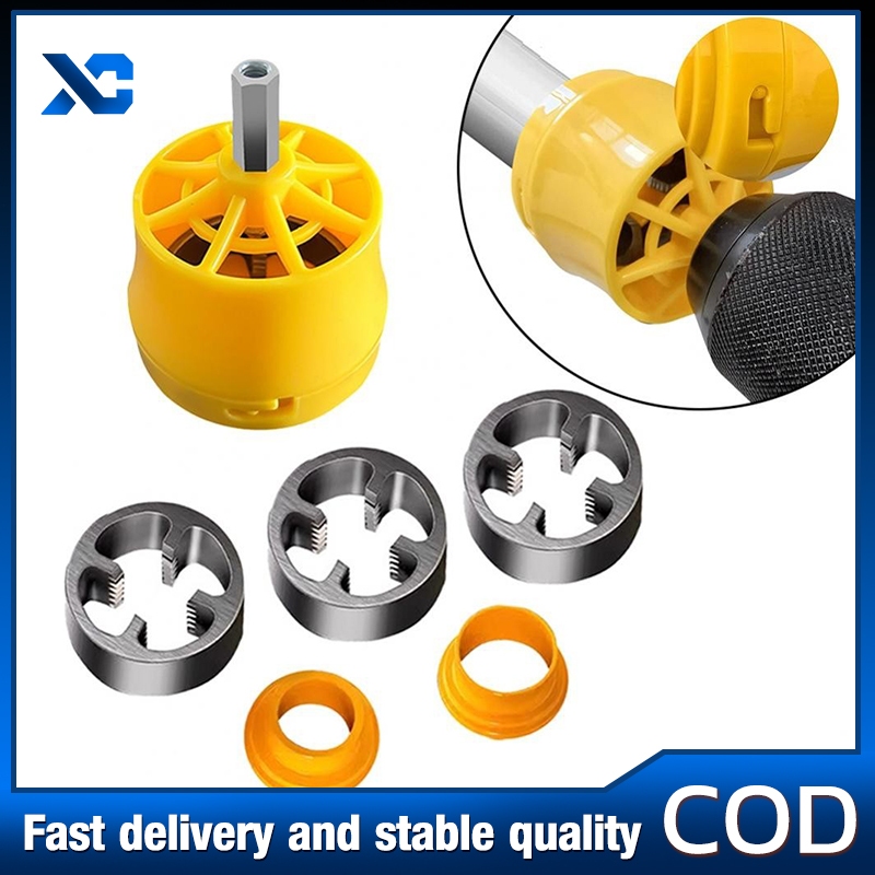 PPR Pipe Threader Kit With 1/2In 3/4 In 1 Inch Dies Pipe Threader Pipe ...