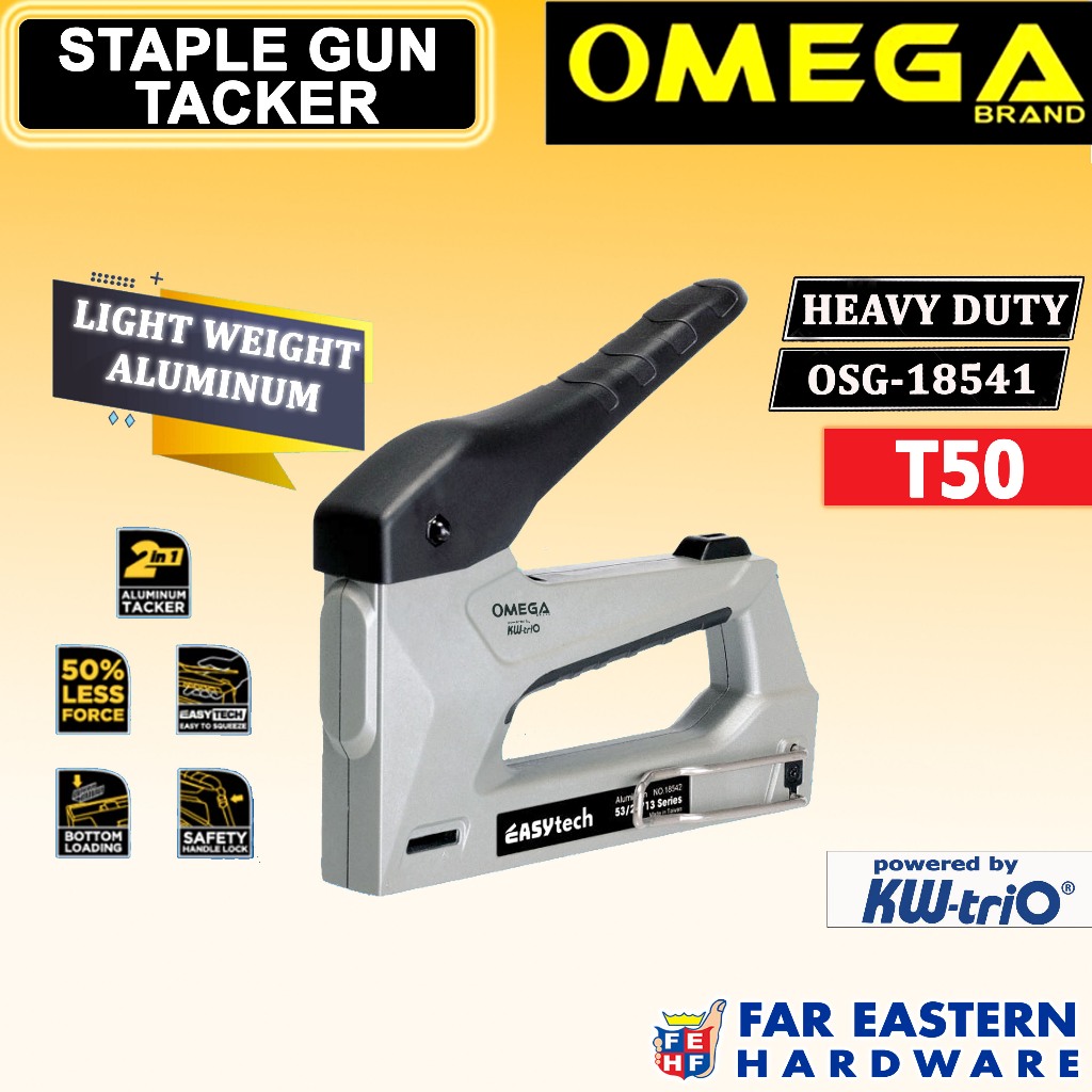 OMEGA Staple Gun Tacker T50 Stapler OSG-18541 | Shopee Philippines