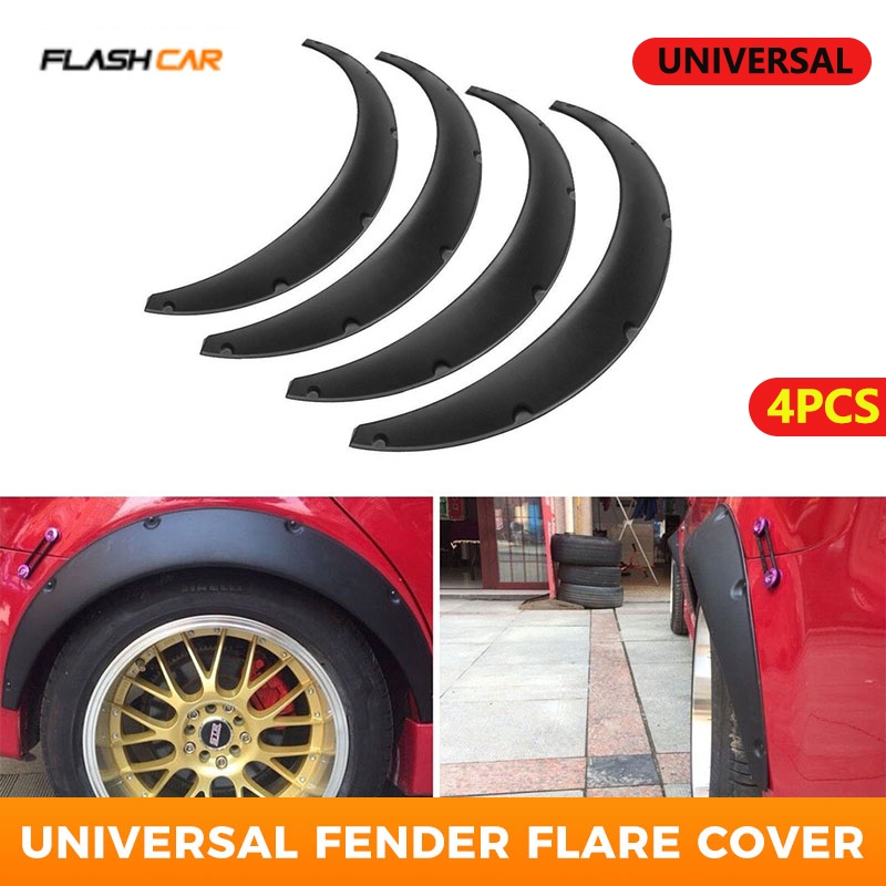 4PCS/Set Universal Flexible Fender Flare Car/SUV/Off-road Extra Wide ...