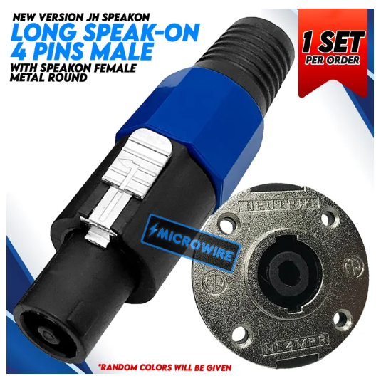 Latest Long Speak-On Plug 4 Pin Male JH Speakon Speaker Parts With ...