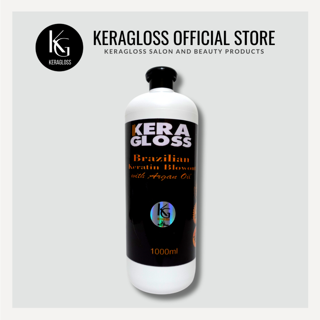 KERAGLOSS Brazilian Keratin Blow Out With Argan Oil Vanilla Scent 1 ...