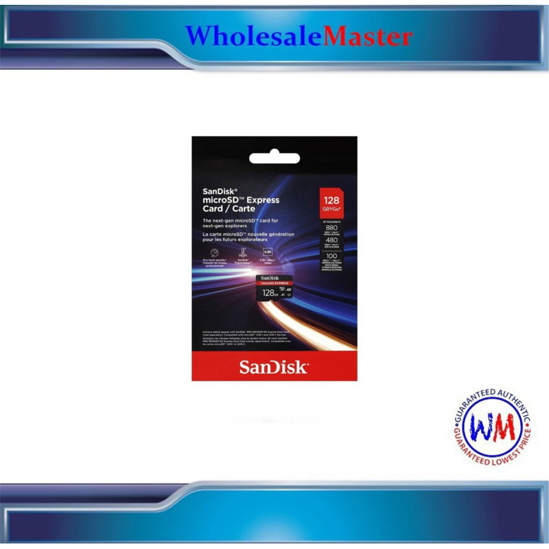 SanDisk microSD Express 128GB Read 880MB/s Write 480 MB/s Memory Card SDSQXFN-128G | Shopee ...