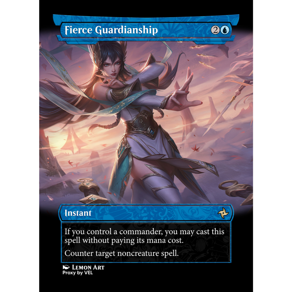 Custom Art Card - Fierce Guardianship (Anime Borderless) | Shopee ...
